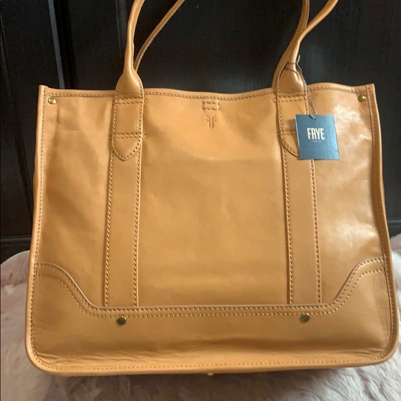 Frye | Bags | Frye Madison Leather Shopper Tote In Tan | Poshmark